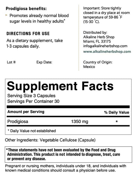 Prodigiosa Herb Capsules (90) | Prodigiosa Supplement Benefits ...